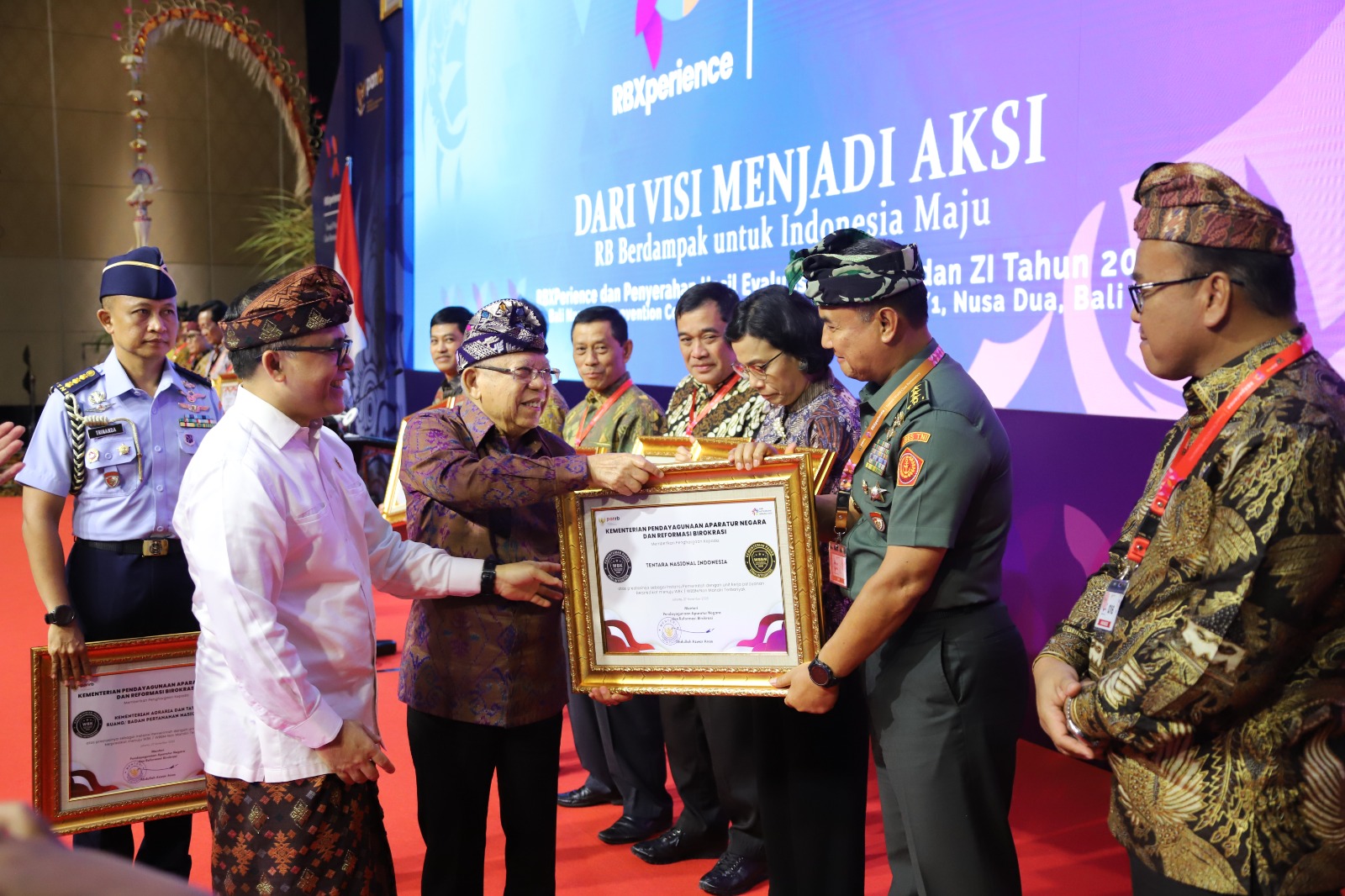 TNI Terima Penganugerahan Zona Integritas WBK dan WBBM